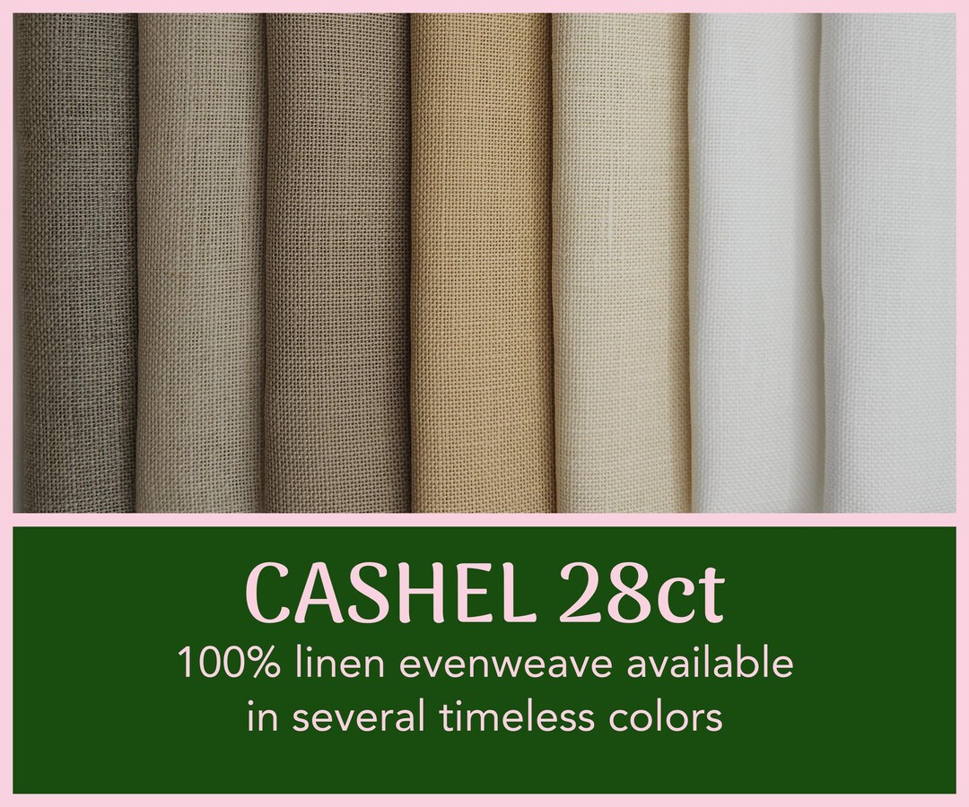 Zweigart Cashel 28 Count Pure Linen Embroidery Fabric 28ct - Etsy