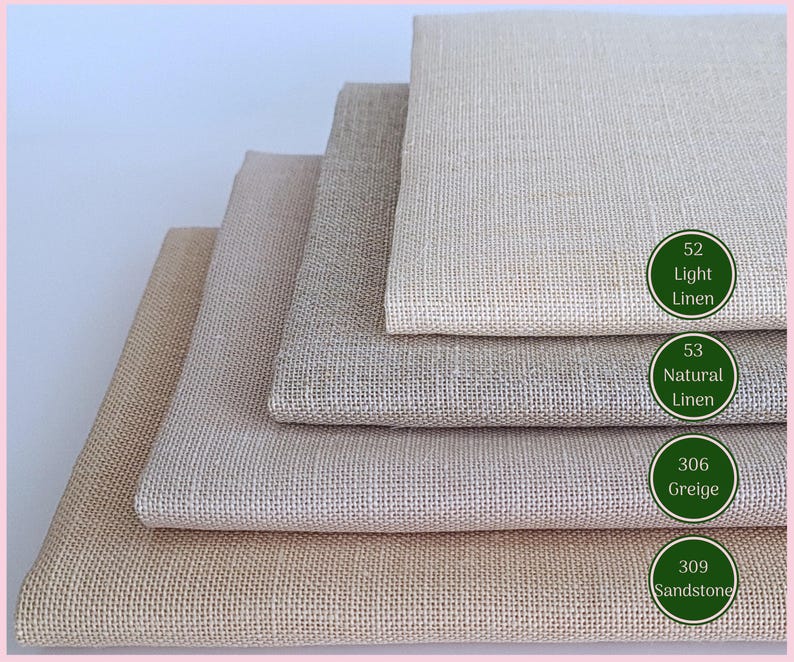 Zweigart Cashel 28 Count Pure Linen Embroidery Fabric 28ct - Etsy