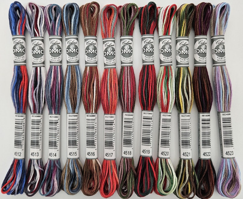 DMC COLORIS Embroidery Floss 4500-4523 art. 517 - Etsy