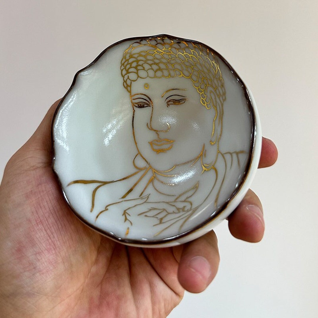 Hand-painted Gold Buddha Ceramic Tea Cup 70ml - Etsy