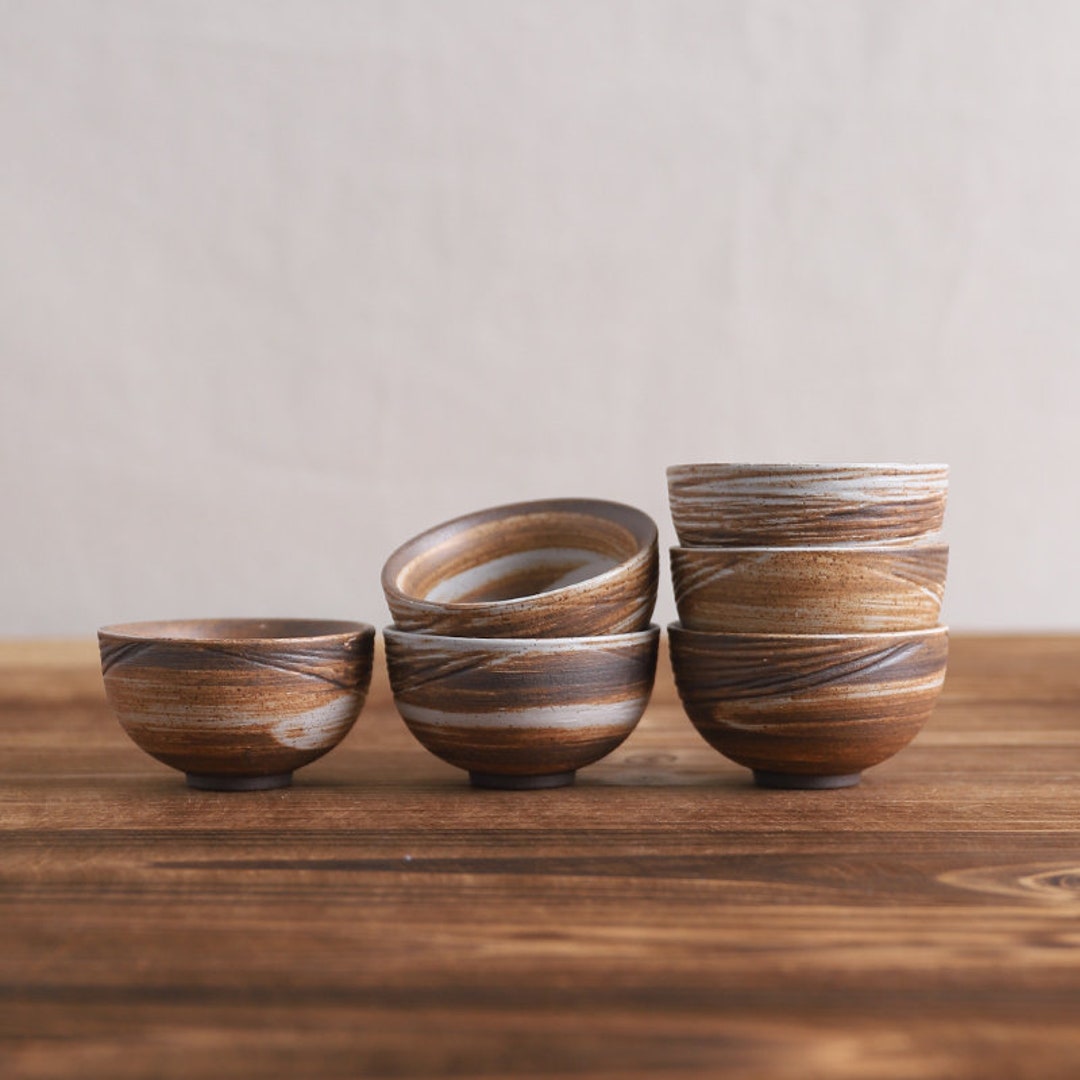 6pcs/ Set Ceramic Tea Cup Set Tiny Chinese Gongfu Cup 40ml - Etsy