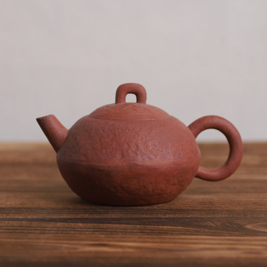 Red Cermaic Teapot Traditional Pottery Tea Pot 140ml - Etsy