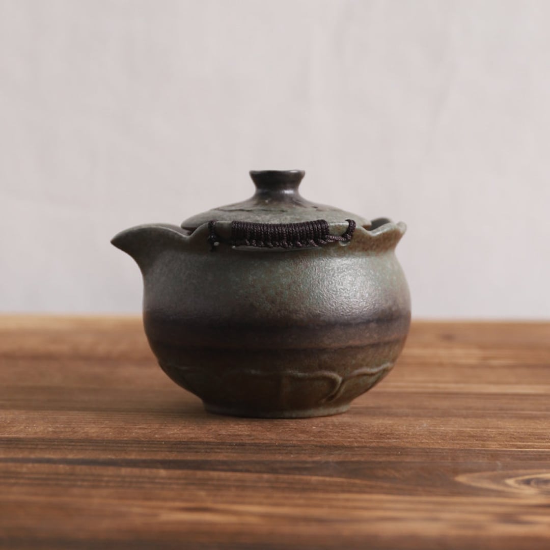 Bronze Colour Ceramic Teapot Easy Brew Gaiwan Tea Pot 250ml - Etsy