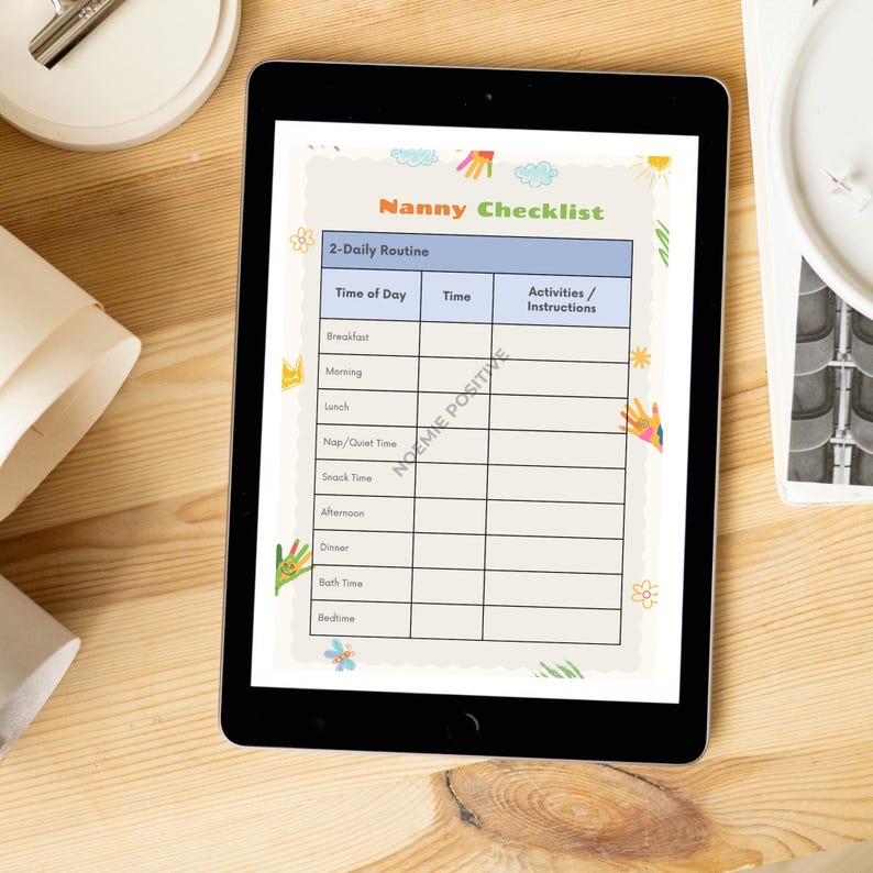 Nanny Checklist & Interview Guide | Printable Babysitter Checklist ...