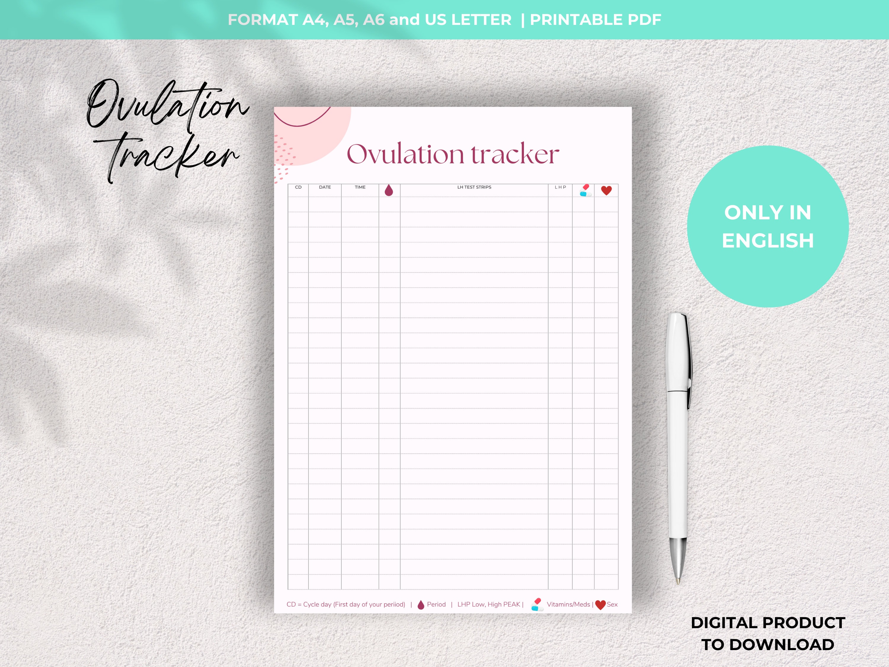 Ovulation Tracker | Ovulation Planner | Tracker With Ovulation Test ...