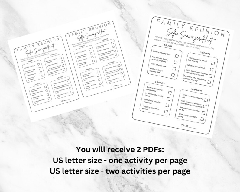 Family Reunion Games, 15 Printable Games Bundle, Family Reunion Ideas ...