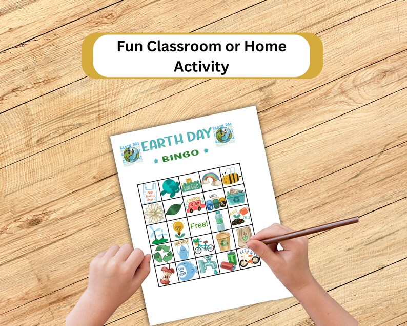 60 Earth Day Bingo Game With Call Cards, 2 Cards per Page, US Letter ...