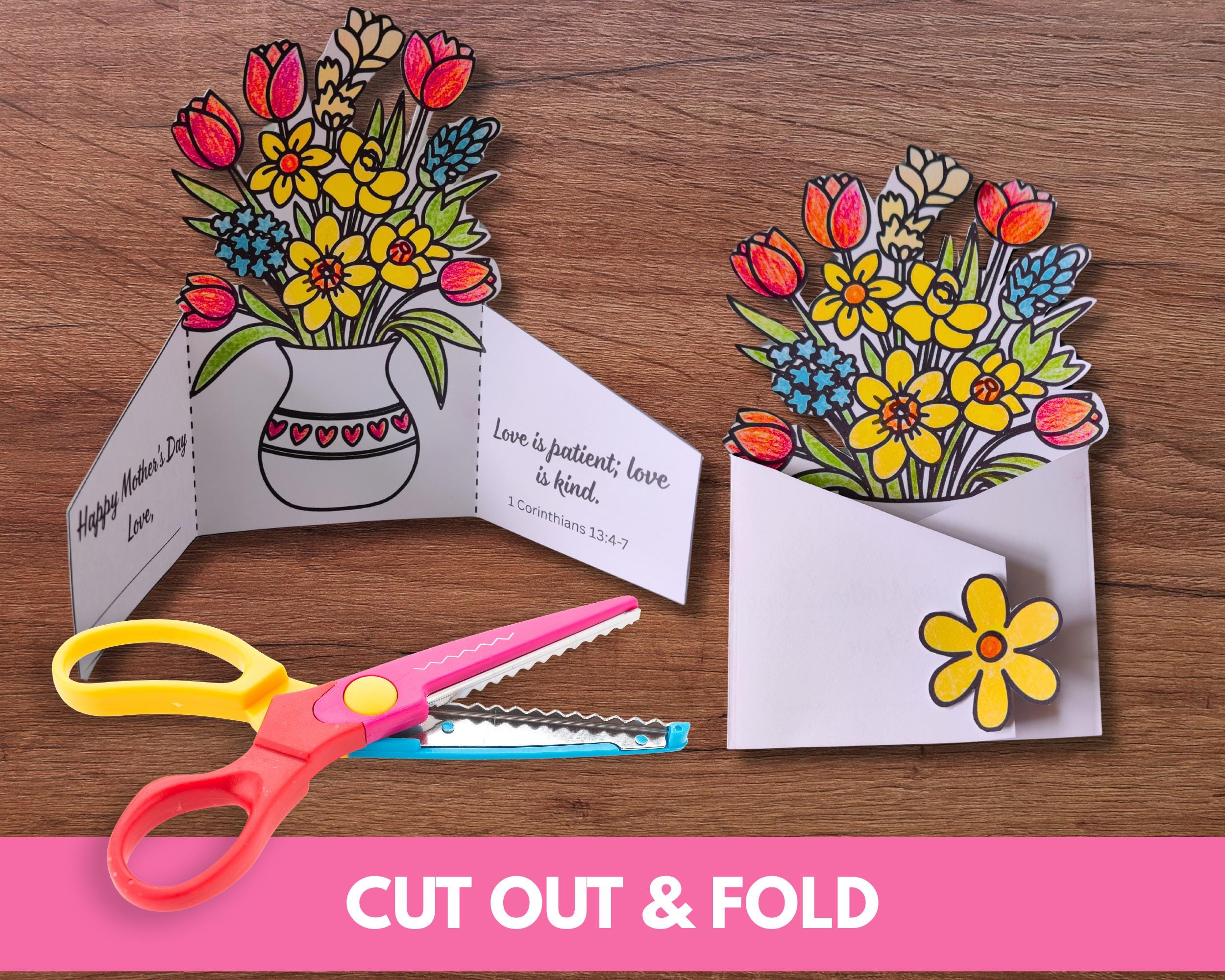 Bible Craft Mother's Day Card Religious Mother's Day Craft Sunday ...