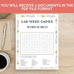 Printable Lab Week 7 Games Bundle, 2025 Lab Week, Co-worker Games ...
