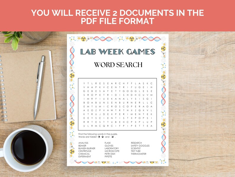 Printable Lab Week 7 Games Bundle, 2025 Lab Week, Co-worker Games ...