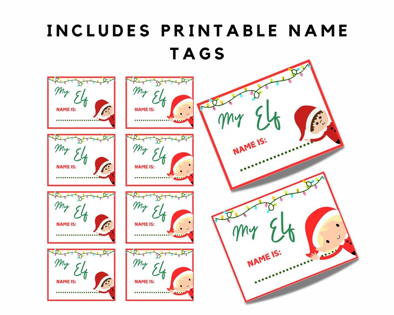 Elf Name Game, Christmas Elf Name Generator Includes Printable Name ...