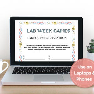 Printable Lab Week 7 Games Bundle, 2025 Lab Week, Co-worker Games ...