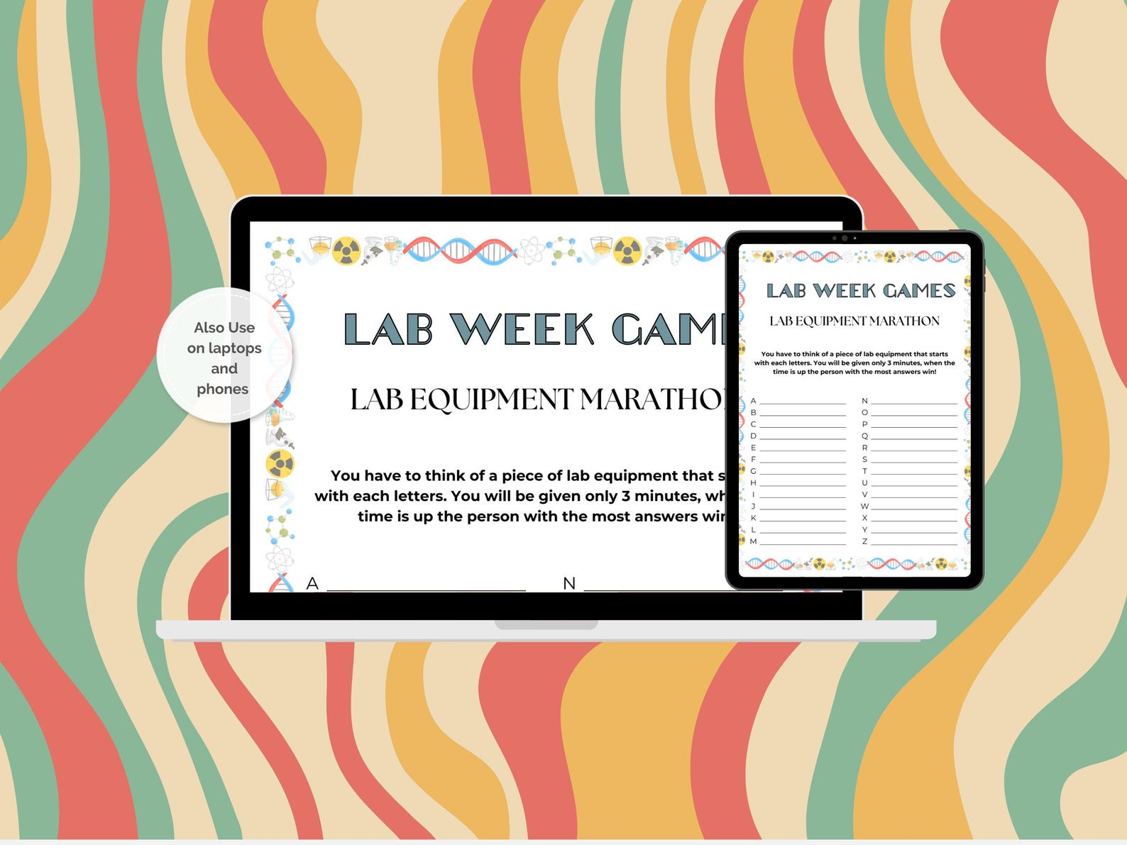 Printable Lab Week 7 Games Bundle, 2025 Lab Week, Co-worker Games ...