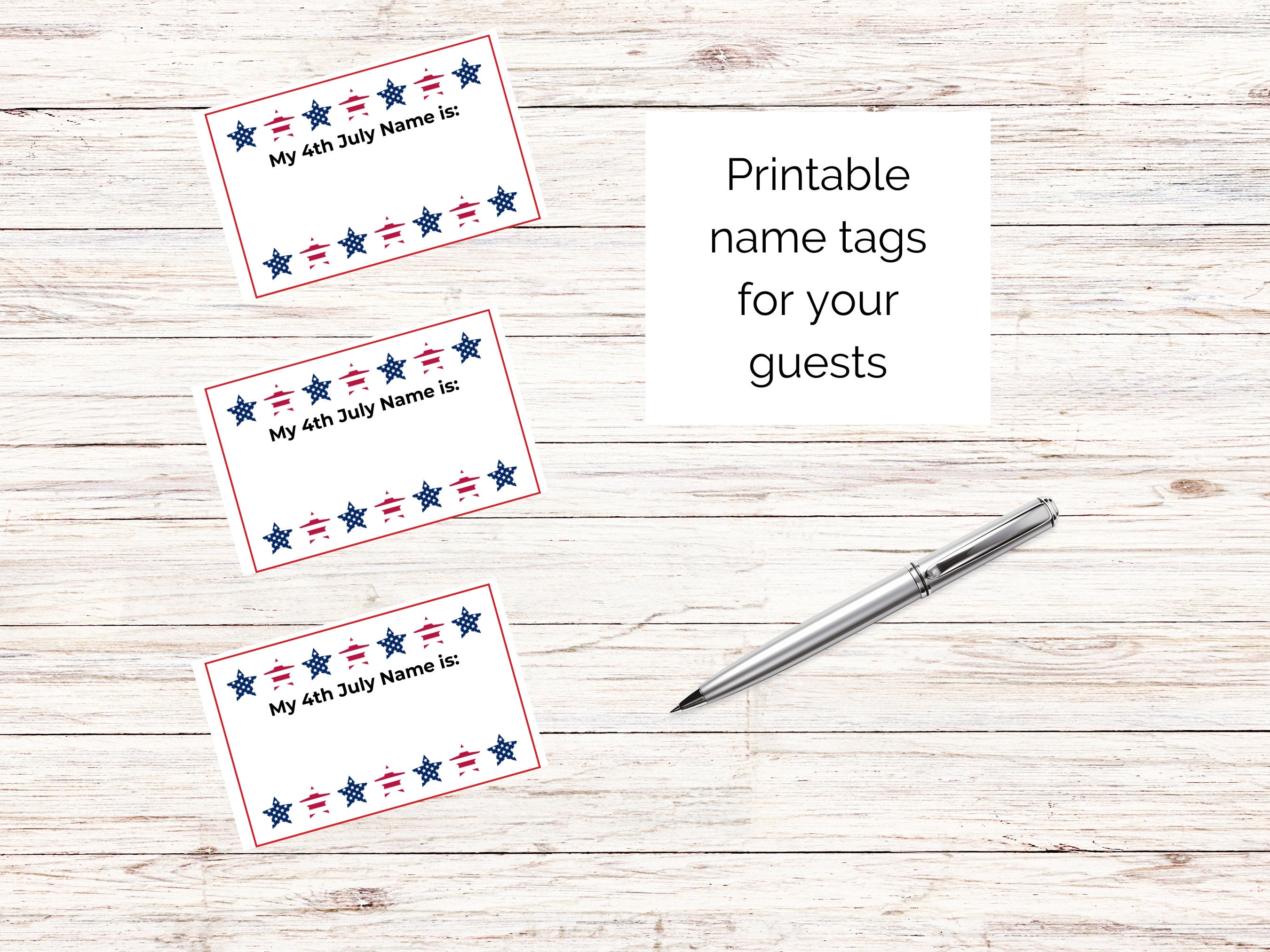 4th of July Name Game for Independence Day Celebrations, Printable ...