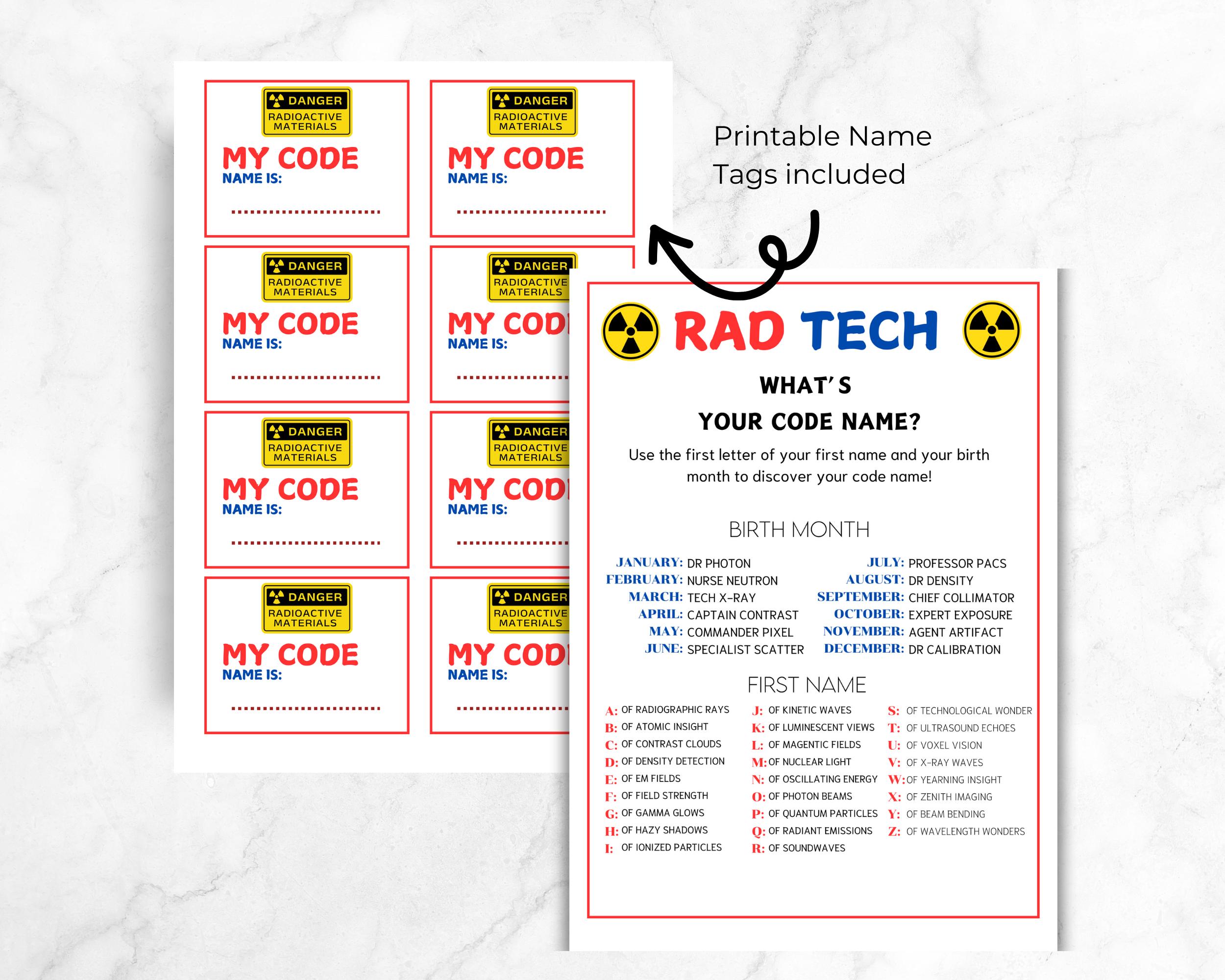 Rad Tech Week Games Bundle , Happy Rad Tech Week, Radiology Tech ...