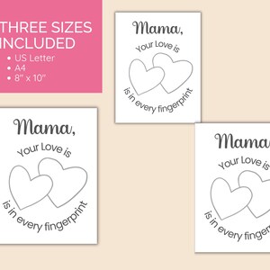 Mama Handprint Art Printable, Mother’s Day Gift From Kids, DIY ...