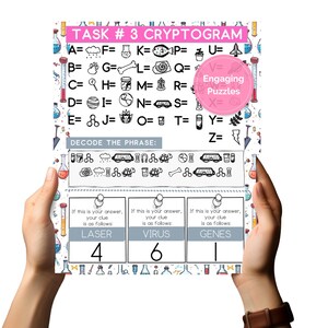 Escape Room for Kids - Escape the Lab , Printable Game With 9 Puzzles ...
