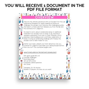 Escape Room for Kids - Escape the Lab , Printable Game With 9 Puzzles ...