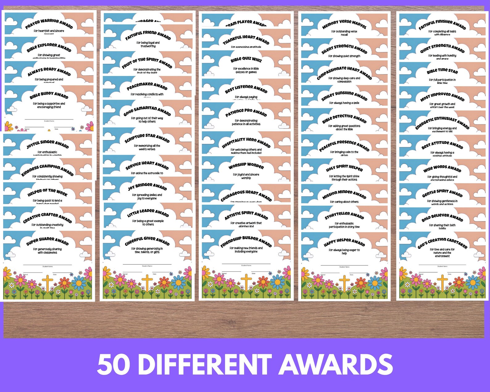 Editable VBS Award Certificates Canva Template, Christian Kids Awards ...