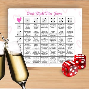 Date Night Roll A Dice Game, Date Night Ideas, Weekly Date Night ...