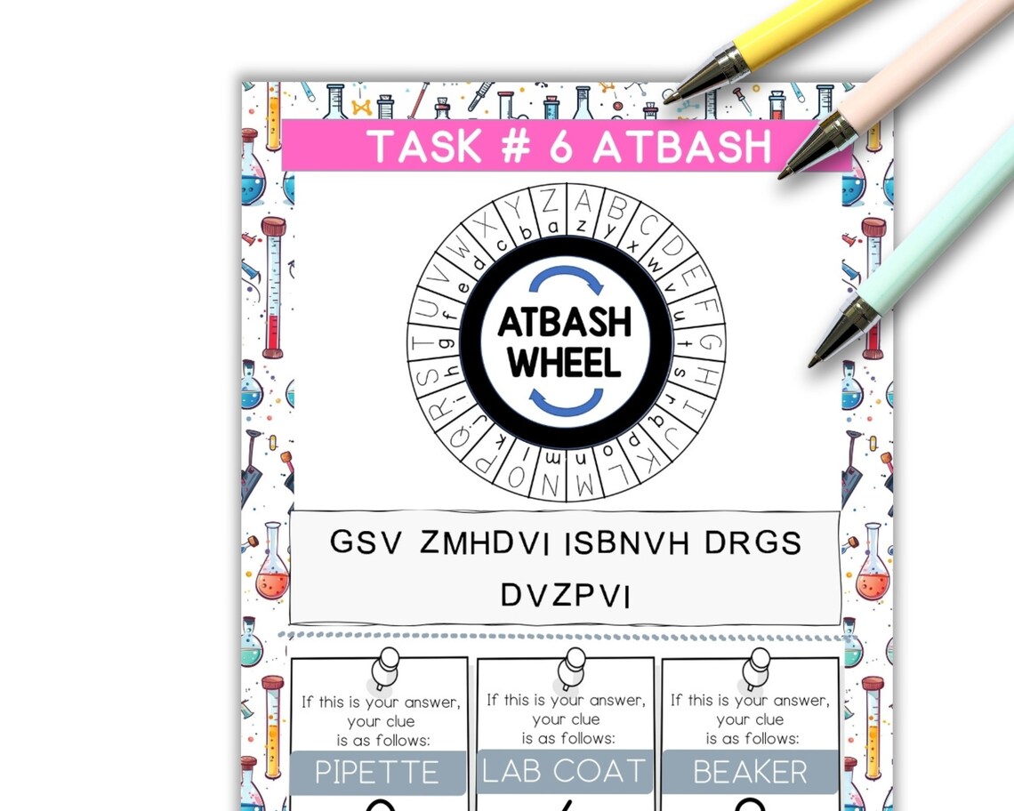 Escape Room for Kids Escape the Lab , Printable Game With 9 Puzzles ...