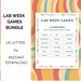 Printable Lab Week 7 Games Bundle, 2025 Lab Week, Co-worker Games ...
