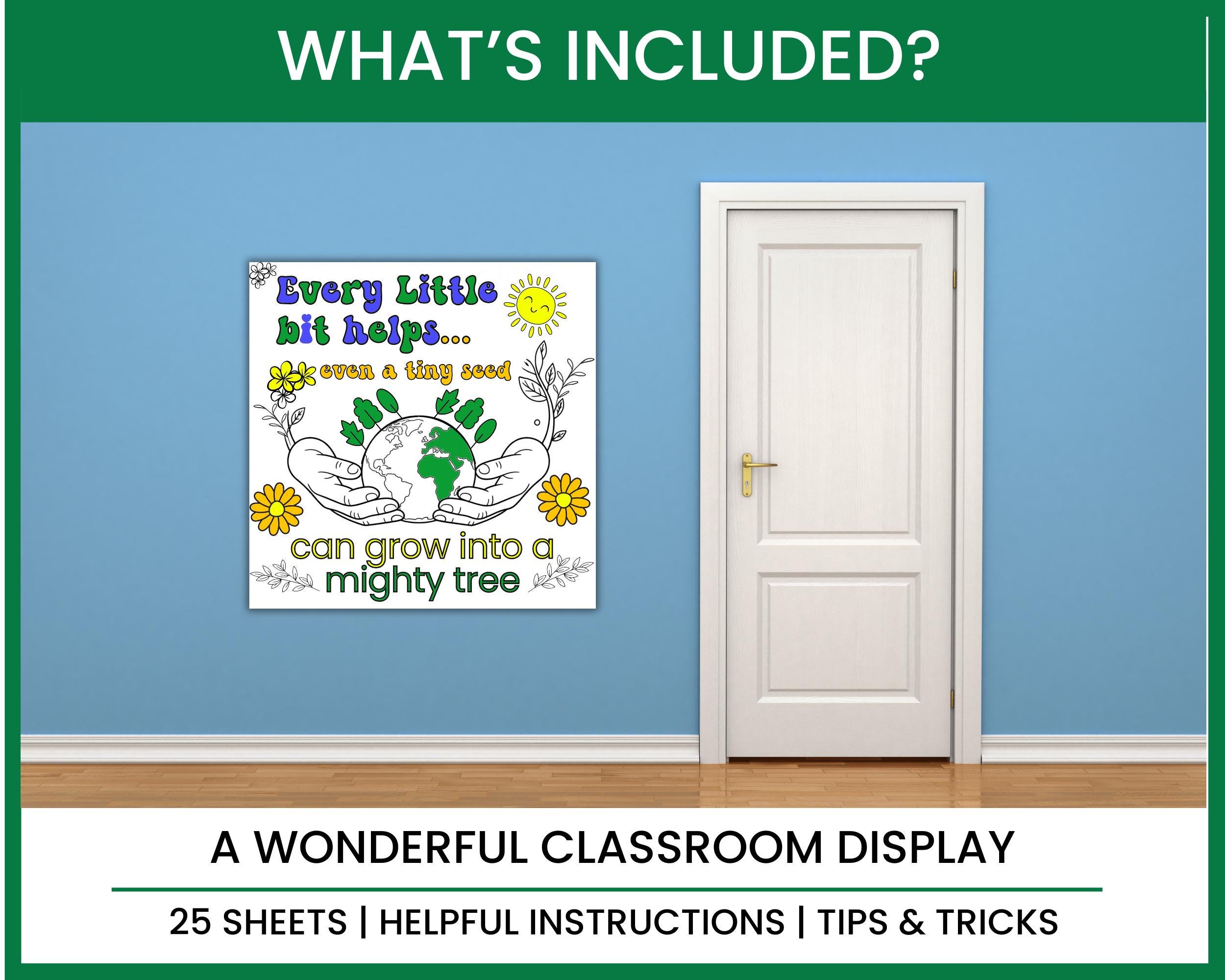 Earth Day Activity Collaborative Poster Classroom Decor Bulletin Board ...
