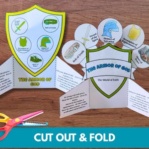 Armor of God Craft Printable, Bible Verse Activity for Kids, Christian ...