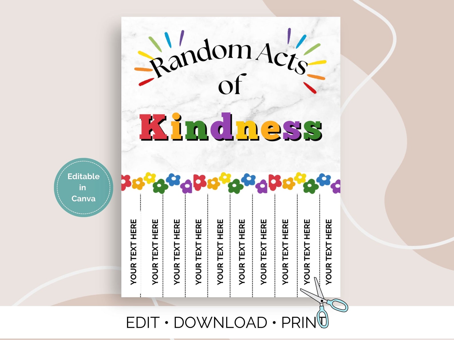 Random Acts of Kindness School Activity, World Kindness Day Youth Group ...