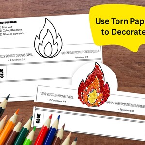 Pentecost Crowns Printable Craft, Holy Spirit Activity for Kids, Sunday ...