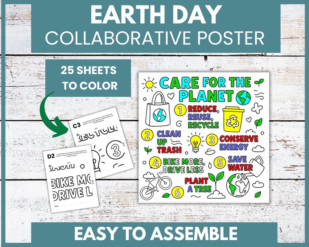 How to Look After the Planet, Earth Day Activity Collaborative Poster ...