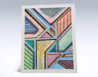 Geometric Textured Painting - Etsy