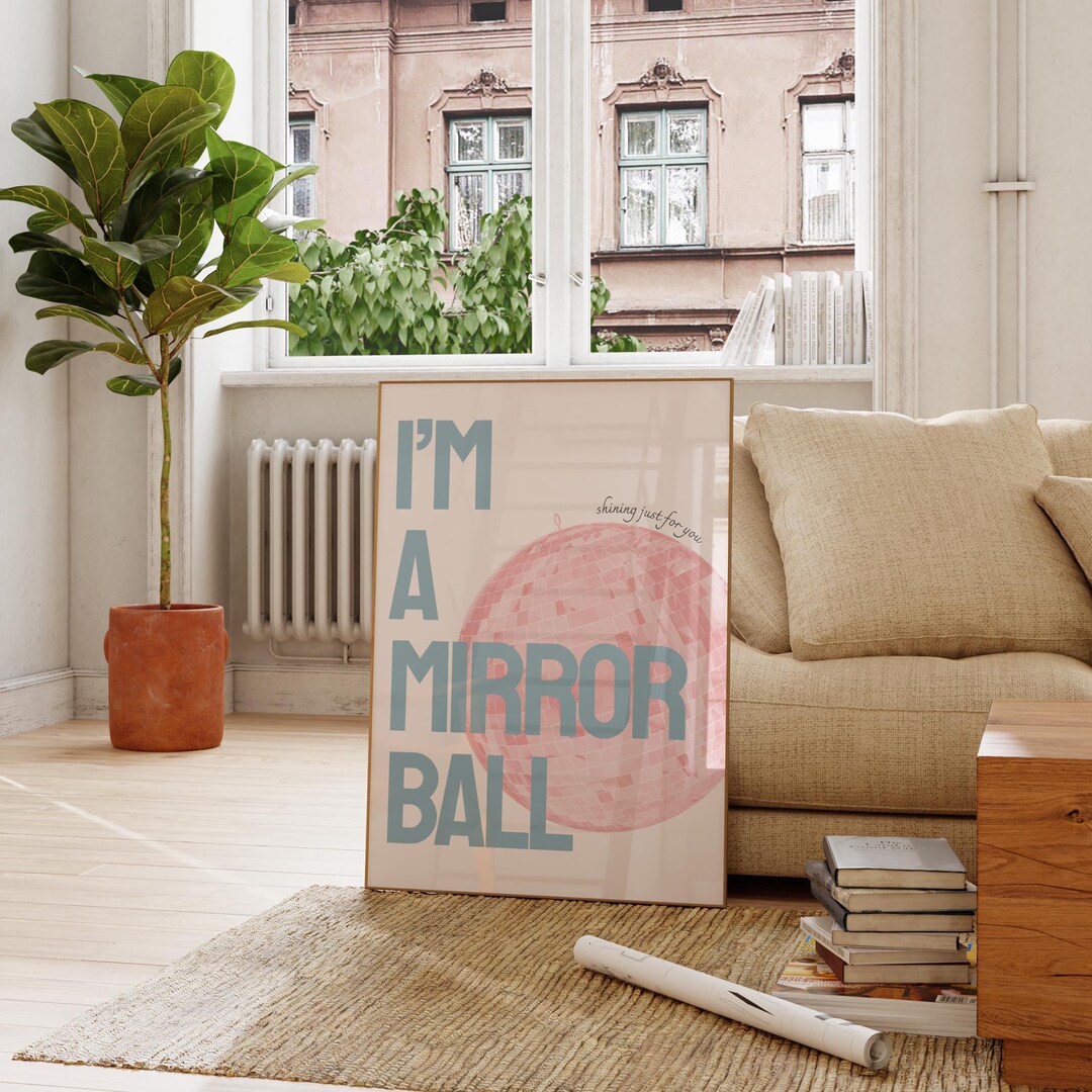 Mirrorball Poster Taylor Print Digital Download Taylor Dorm Room Wall ...