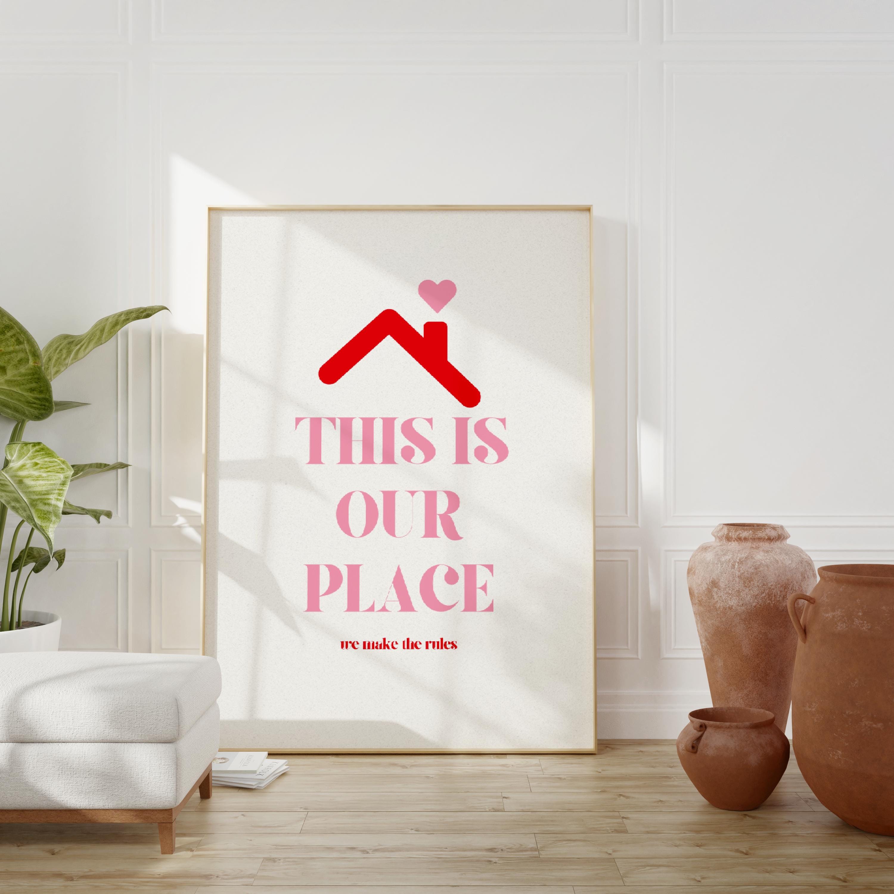 Taylor Poster This is Our Place Print Taylor Wall Art Dorm Room Girly ...