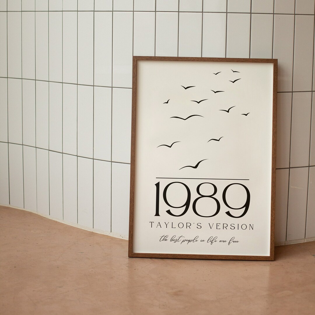 1989 Album Poster Taylor Swift Wall Art 1989 Taylor's - Etsy