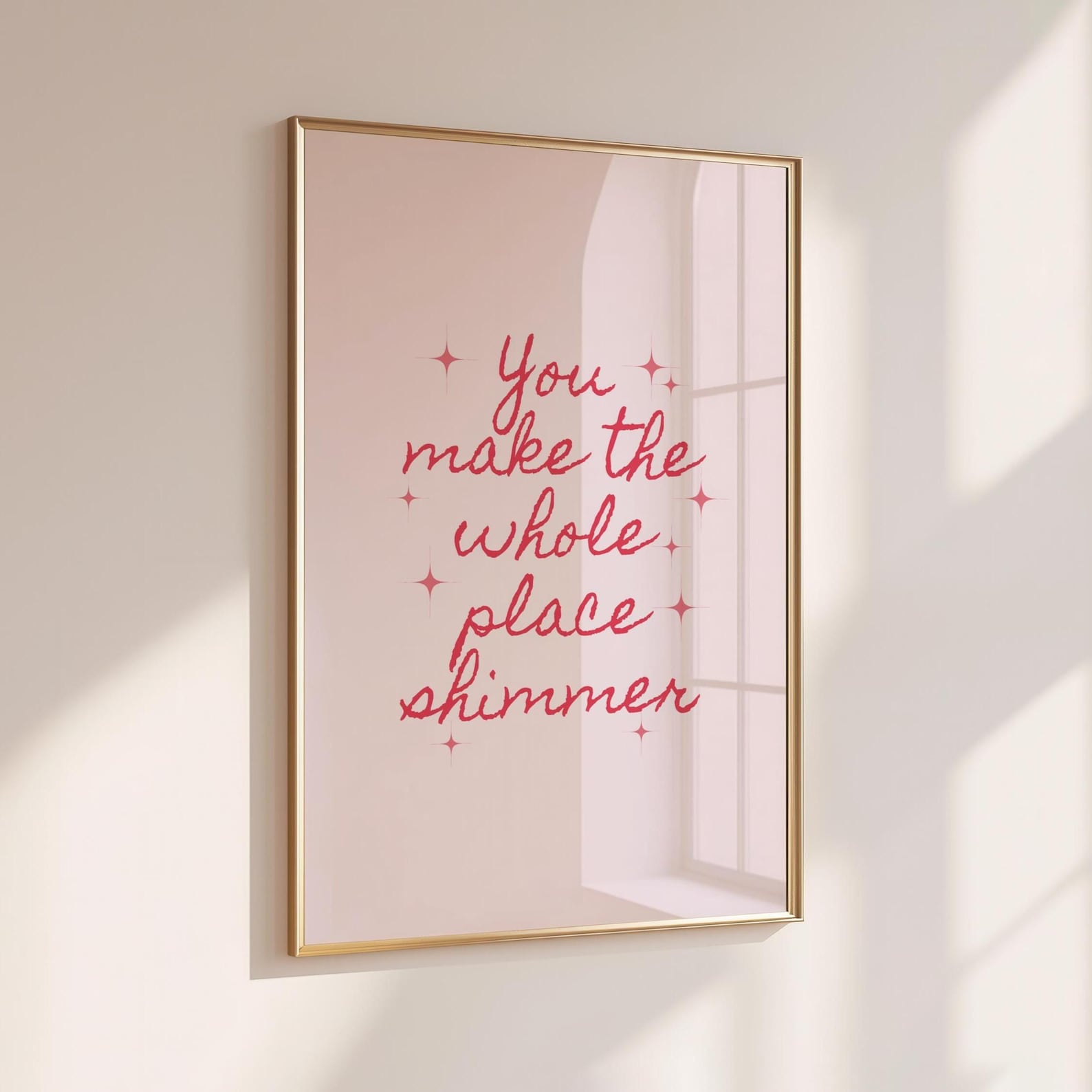 Make the Whole Place Shimmer Print Taylor Poster Girly Bedroom Art ...