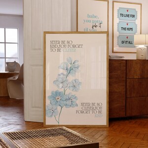 Taylor Poster Set of 6 Taylor Lyric Poster Taylor Gift Little Old Me ...