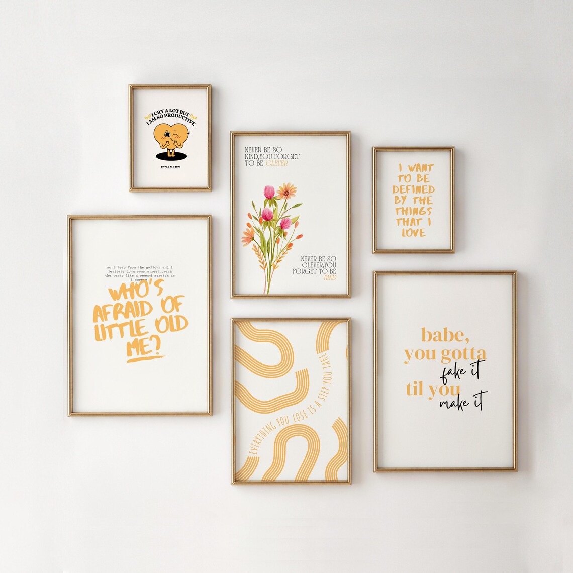 Taylor Print SET OF 7 Affirmation Poster Yellow Taylor Classroom Never ...