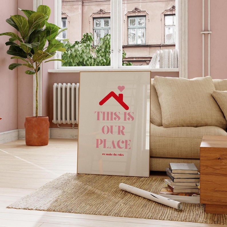 Taylor Poster This is Our Place Print Taylor Wall Art Dorm Room Girly ...