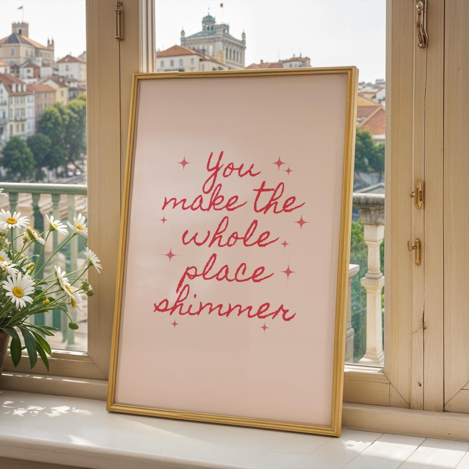Make the Whole Place Shimmer Print Taylor Poster Girly Bedroom Art ...