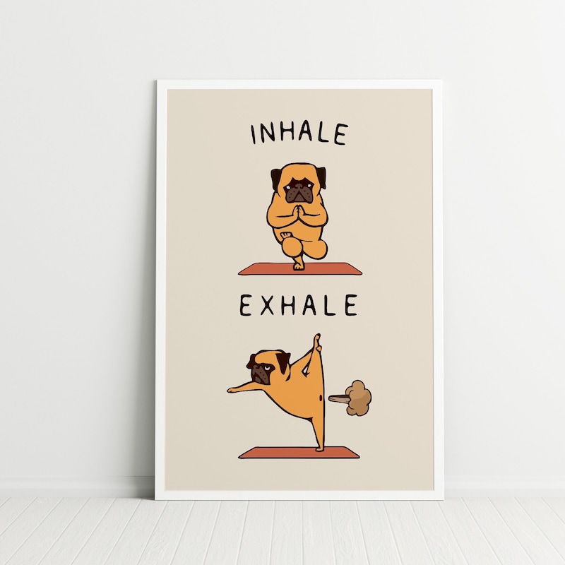Funny Yoga Print - Etsy