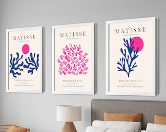 PRINTABLE Henri Matisse Colorful Print Set of 3, Set of Matisse Wall ...