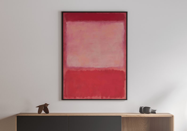 Mark Rothko Print Set of 3, Red Wall Art, Rothko Poster Set, Modern Art ...