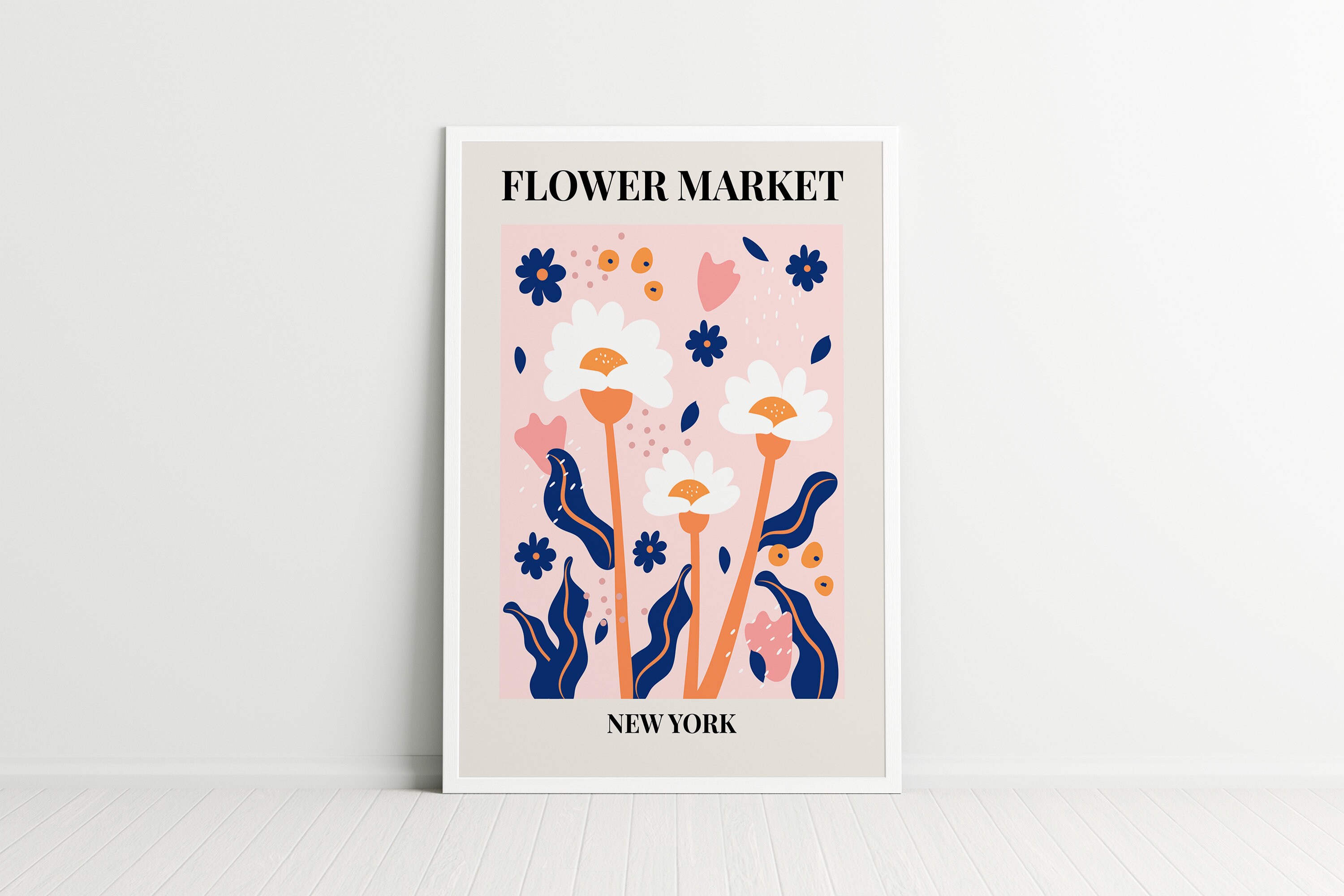 Flower Market Set of 3 Prints, Preppy Room Decor, Flower Market Posters ...