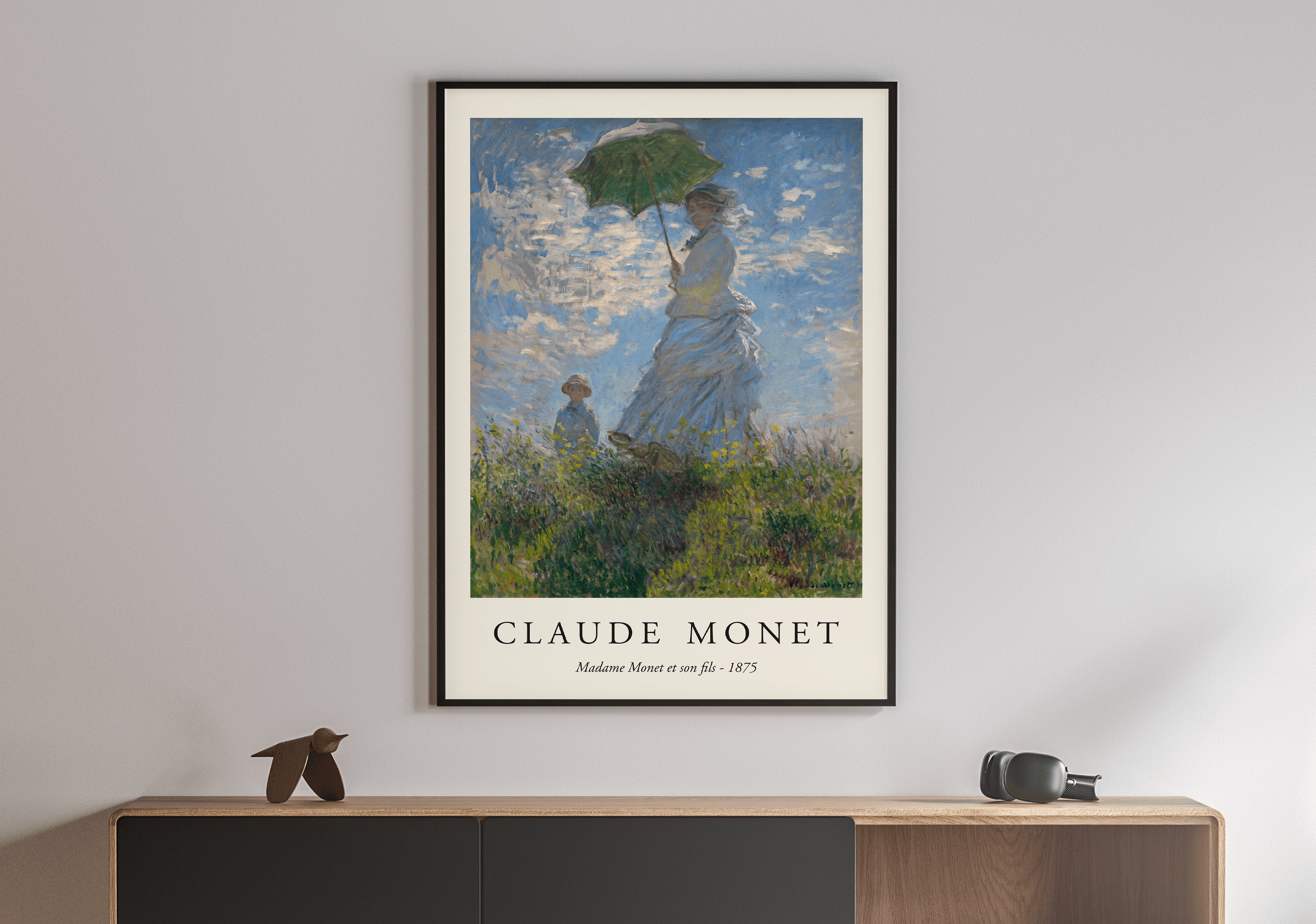Claude Monet Poster, Madame Monet Print, Home Art Print, Floral Wall ...