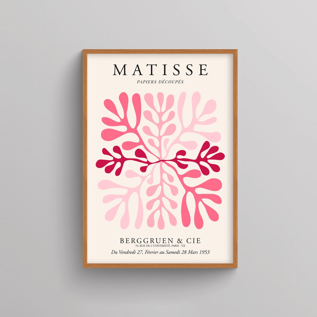 Pastel Pink Matisse Print, Henri Matisse Poster, Mid Century Modern ...