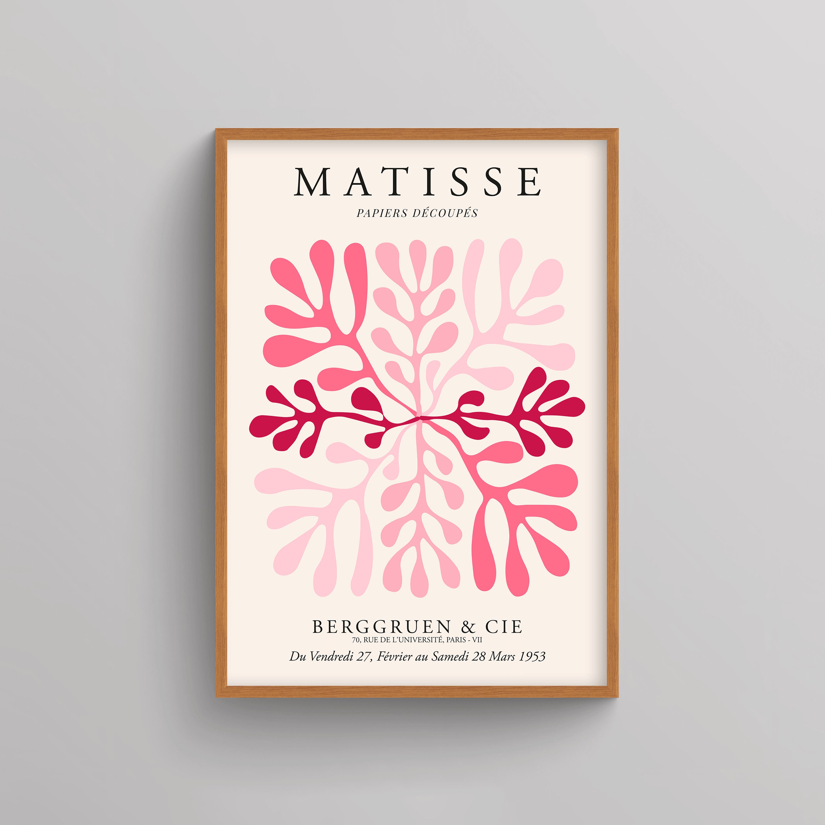 Pastel Pink Matisse Print, Henri Matisse Poster, Mid Century Modern ...