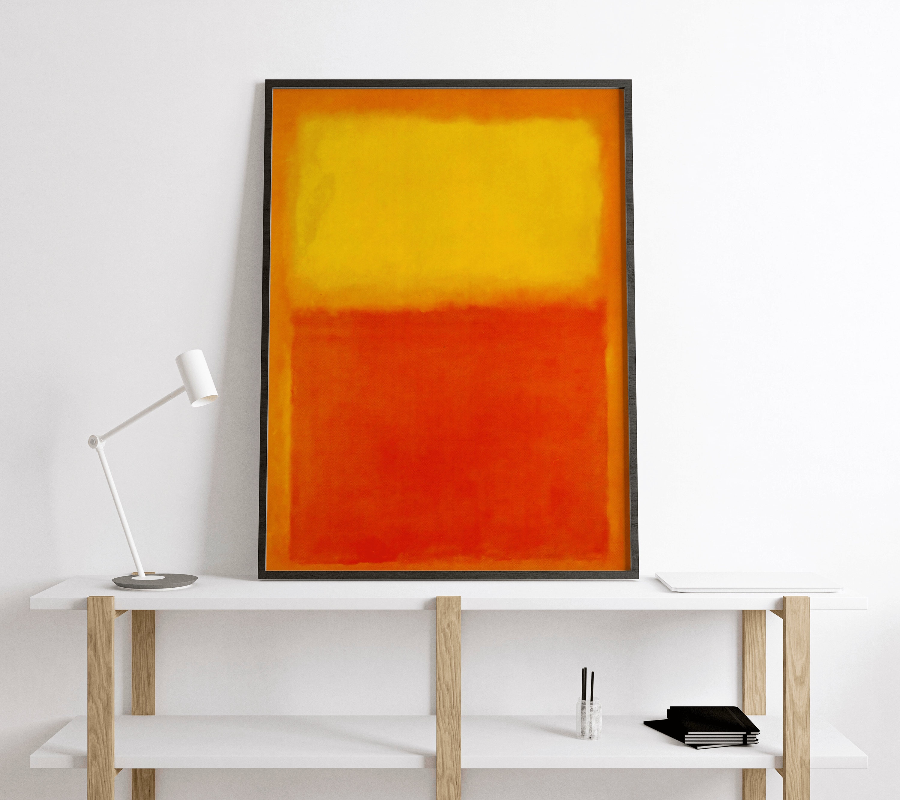 Orange Rothko Wall Art, Mark Rothko Print, Rothko Wall Art, Abstract ...