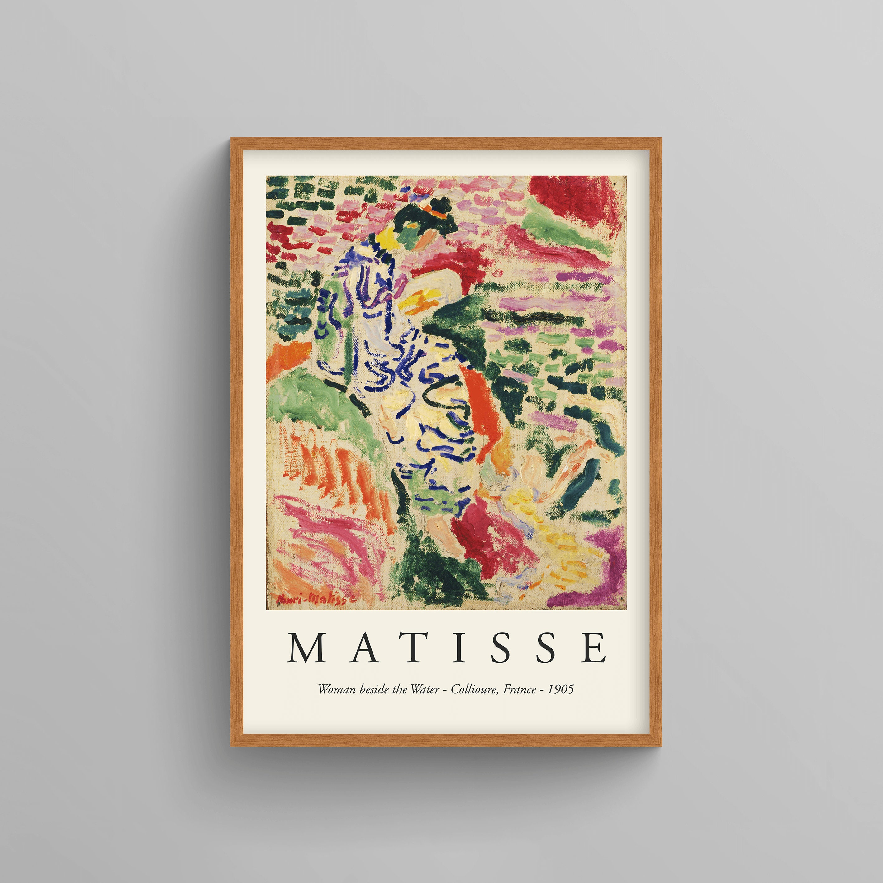 Henri Matisse Woman Beside the Water, Colorful Art Print, Matisse ...