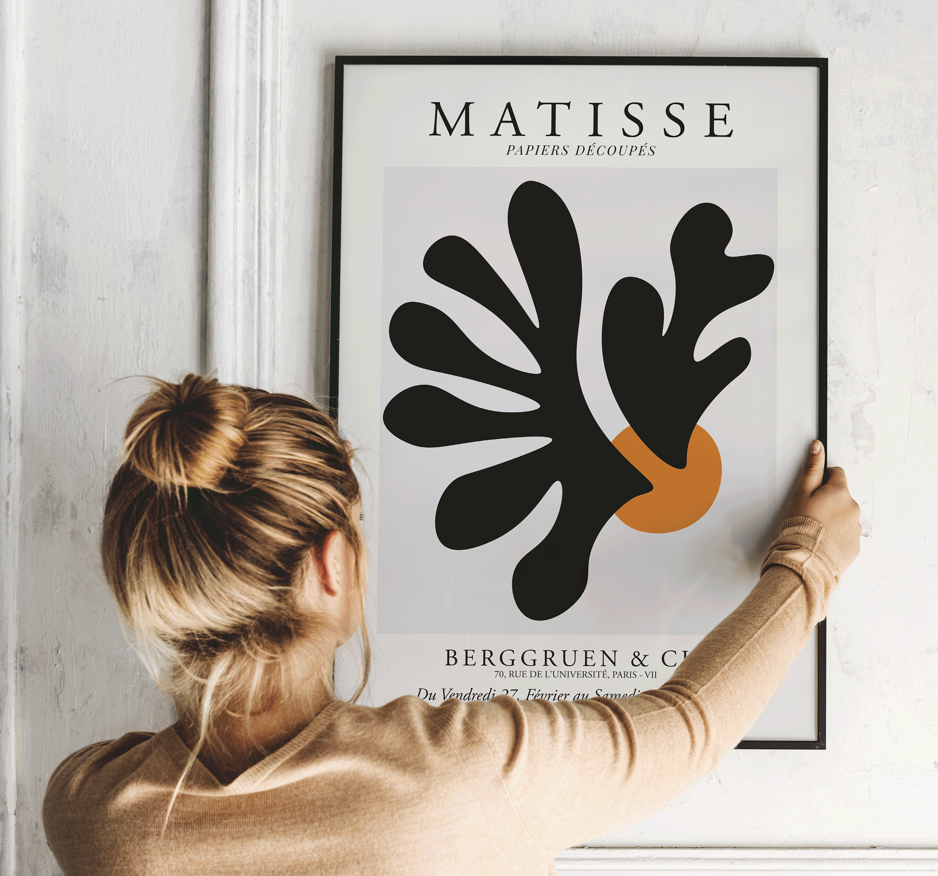 Matisse Print, Henri Matisse Black and Orange Poster, Mid Century ...